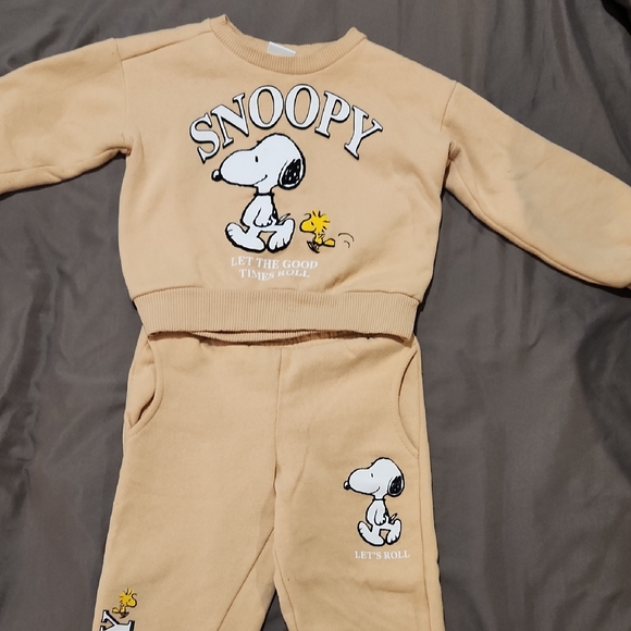 Peanuts | Matching Sets | Peanuts Kids Matching Set Tan Snoopy Design ...